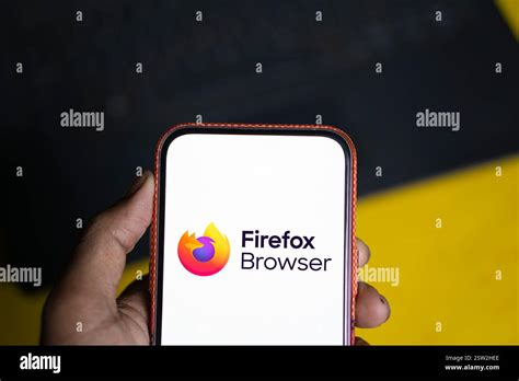 Dhaka Bangladesh 15 Aug 2024 Firefox Browser Logo Is Displayed On