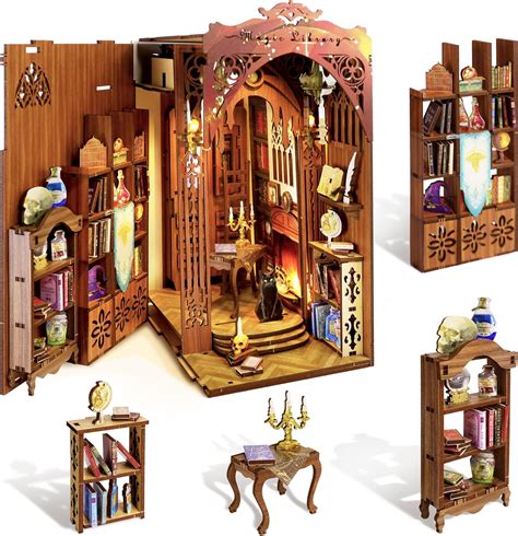 Book Nook Kit Book Nook Kits For Adults Dollhouse Kit Diy Miniature House Kit