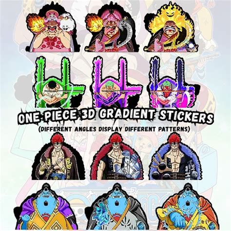 One Piece Magic Sticker 3d Transformation Bumper Stickers Luffy Boa