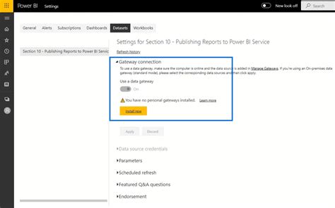 Power Bi Report Refresh Automatically Pbi Service Master Data