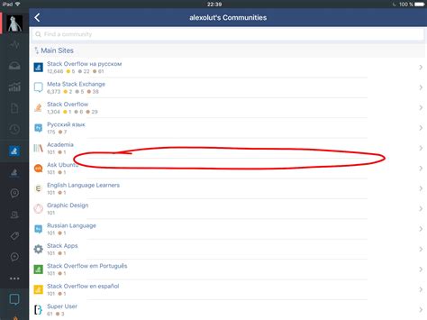 communities list horizontal line separators are too short meta stack