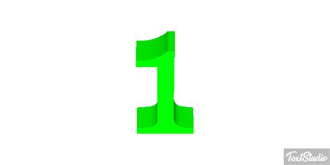 1 Number Animated  Logo Designs