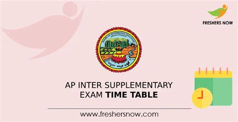 AP Inter Supplementary Exam Time Table Out BIEAP St Nd Year