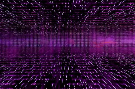 Premium Photo Purple Gray Raining Hackers Screen Dark Coding Line Ai Generative