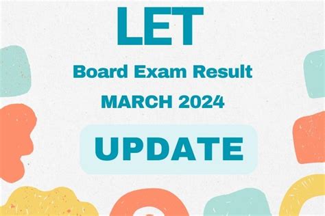 LET Exam Result March UPDATE PhilNews