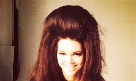 Kendall Jenner Sports Giant Bouffant Hairdo In Retro Magazine Shoot