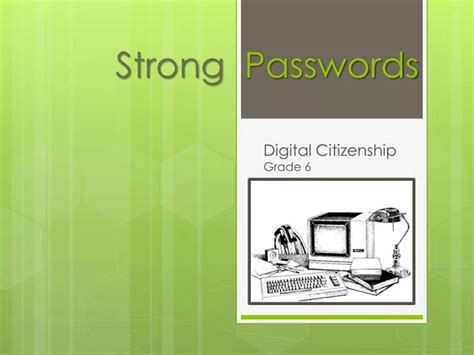 Ppt Strong Passwords Powerpoint Presentation Free Download Id 1994158