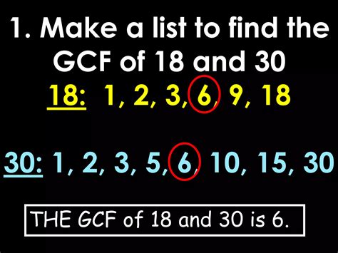 Greatest Common Factor Pptx