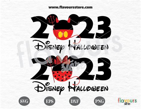 2023 Disney Halloween Mickey Devil Svg Cut File Png Flavoursstore