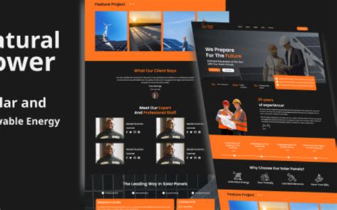 Solar Light Solar Energy Html5 Website Template