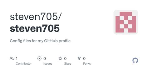 GitHub Steven Steven Config Files For My GitHub Profile