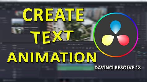 How To Create Text Animation Davinci Resolve 18 Tutorial Youtube