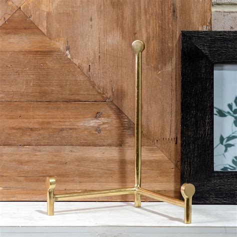 Brass Straight Back Easel The Feathered Farmhouse