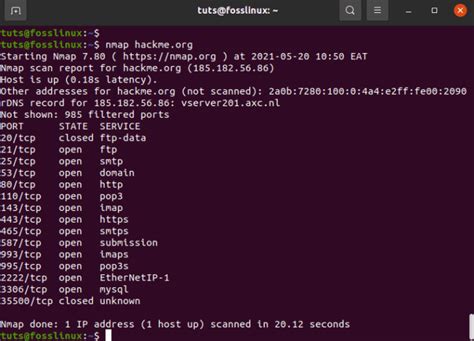 How To Do A Port Scan In Linux Foss Linux