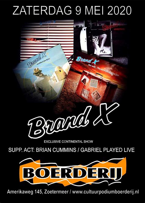 BRAND X are coming to Europe in 2020 - postponed to 2021 - Guide Vocal ...
