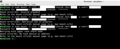 Debian Mount 동일한 명령이 다른 오류가 발생했습니다 Linux Qanda 백과사전