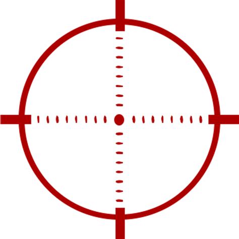 Red Crosshair Tactical Crosshair Precision Aiming Shooting Guide