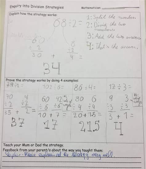 Enquiry Based Maths Dividing Your Class With Division Strategies