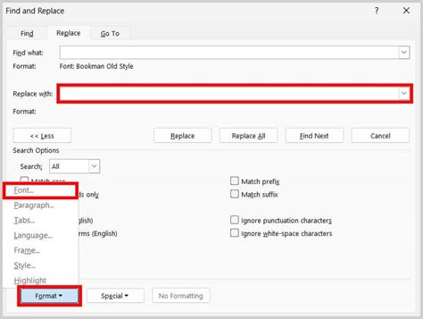 How To Find And Replace Fonts In Microsoft Word
