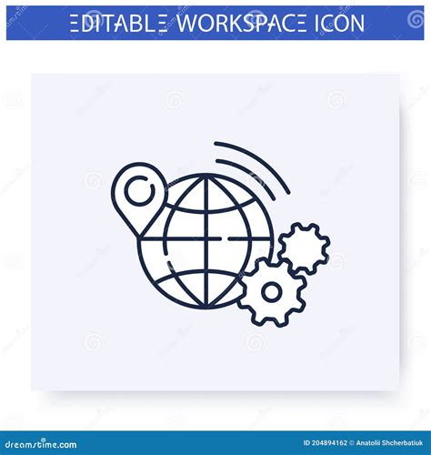 Workflow Line Icon Outline Vector Sign Linear Style Pictogram Isolated On White Symbol Logo