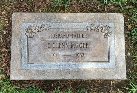 Elmer Glenn Mcgee 1911 1962 Find A Grave Memorial