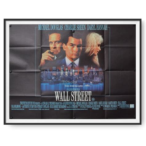 Wall Street 1987 Uk Quad Poster Cinema Poster Gallery