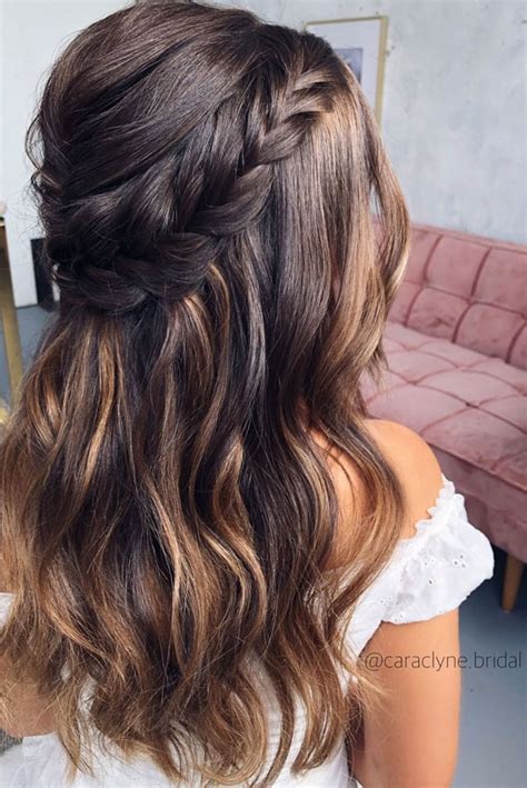 Half Crown Braid Curly