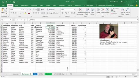 Excel Countif For Text And Numbers And Named Range By Chris Menard
