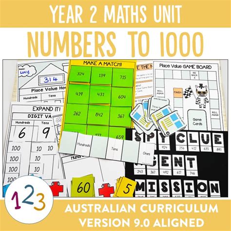 Year 2 Numbers Maths Unit Ridgy Didge Resources Australia