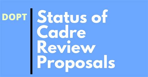 Status Of Cadre Review Proposals Processed In Dopt As On 17 02 2022