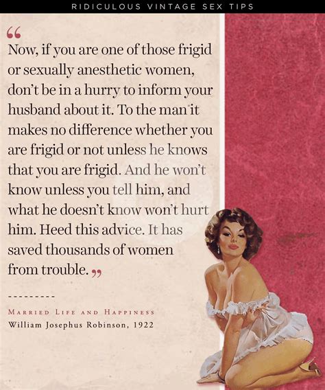 These Absurd Vintage Sex Tips Will Make You Thank Your Stars That Youre In The St Century