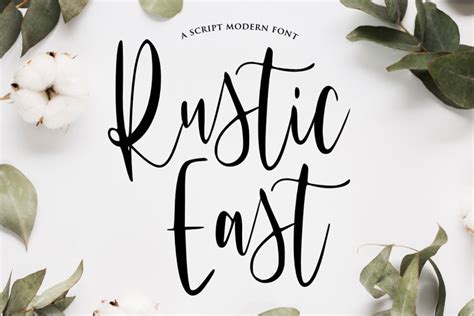 Rustic East A Script Modern Font