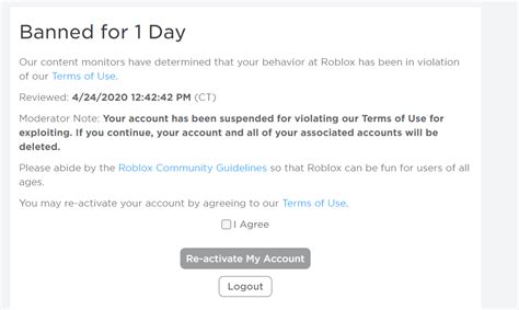 Account Banned Url Gives False Impression That Youve Been Moderated