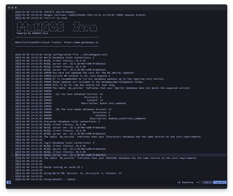db version is higher than core version archived reports two