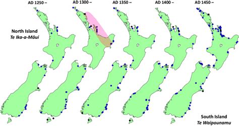 The Spatiotemporal Distribution Of Human Activities Across Nz In 50 Y
