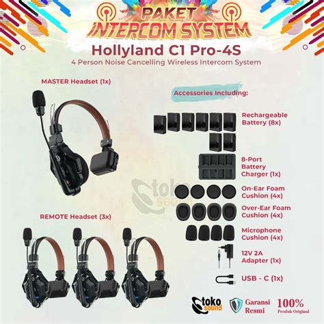 Jual Hollyland Solidcom C1 Pro 4s Full Duplex Wireless Intercom System Shopee Indonesia