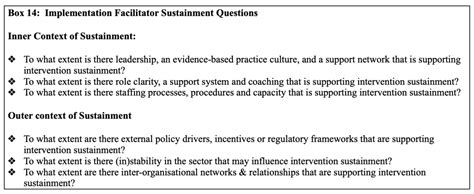 Implementation Science Sustainment Stage Physiopedia