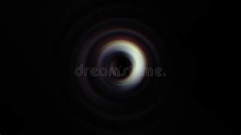 Loop Abstract Radial Circle Animation On Black Background Stock Video