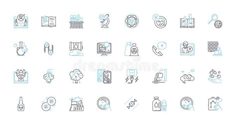 Mathematics Calculus Linear Icons Set Derivative Integral Limit