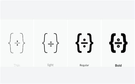 Premium Vector Code Plus Icon Thin Light Regular And Bold Style