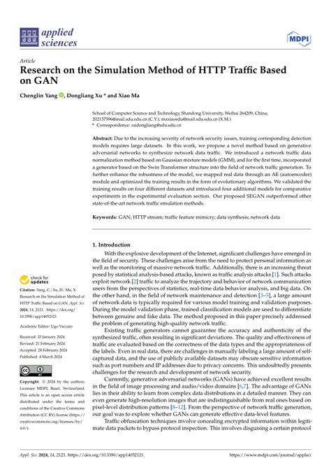 Pdf Research On The Simulation Method Of Traffic Based On Gan
