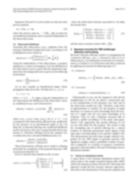 SOLUTION A Bayesian Track Before Detect Procedure For Passive Radars Studypool