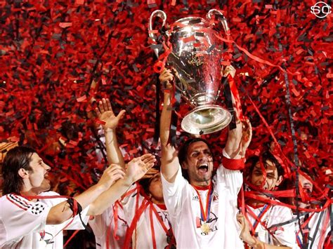 Paolo Maldini Ac Milan Champions League Trophy