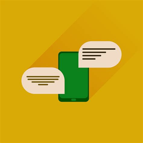 Flat Icon With Long Shadow Mobile Phone Sms Vector Ai Eps Uidownload