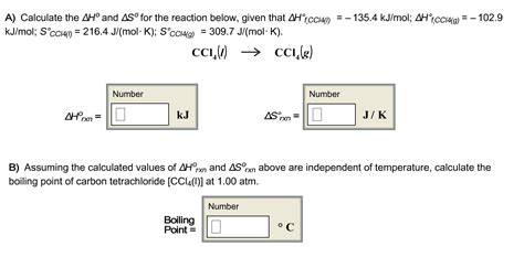 Solved Calculate The Delta H Degree And Delta S Degree For Chegg Com