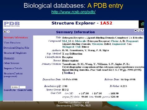 Essential Bioinformatics And Biocomputing Lsm 2104 Section I
