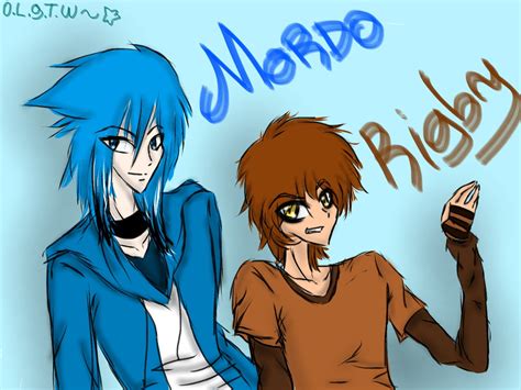 Mordecai Y Rigby Human By Gabriela The Wolf On Deviantart