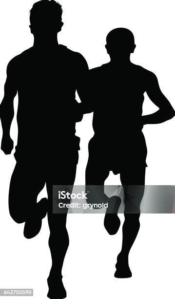 흰색 배경에서 실행하는 사람들 달리기에 대한 스톡 벡터 아트 및 기타 이미지 달리기 달리기 선수 디자인 Istock