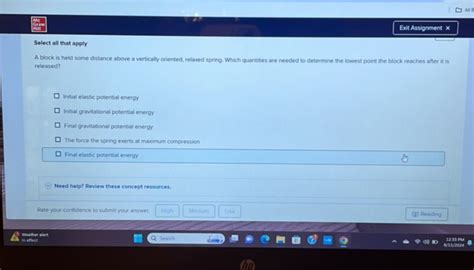 Al Exit Assignment Select All That Apply A StudyX
