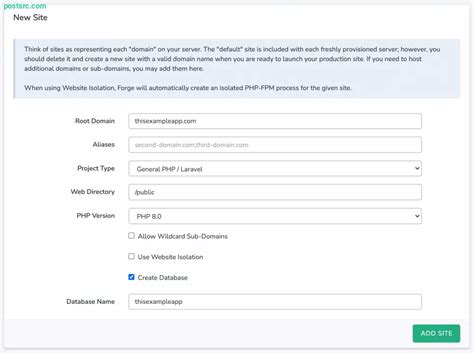 How To Deploy Laravel 8 To Production With Laravel Forge Postsrc